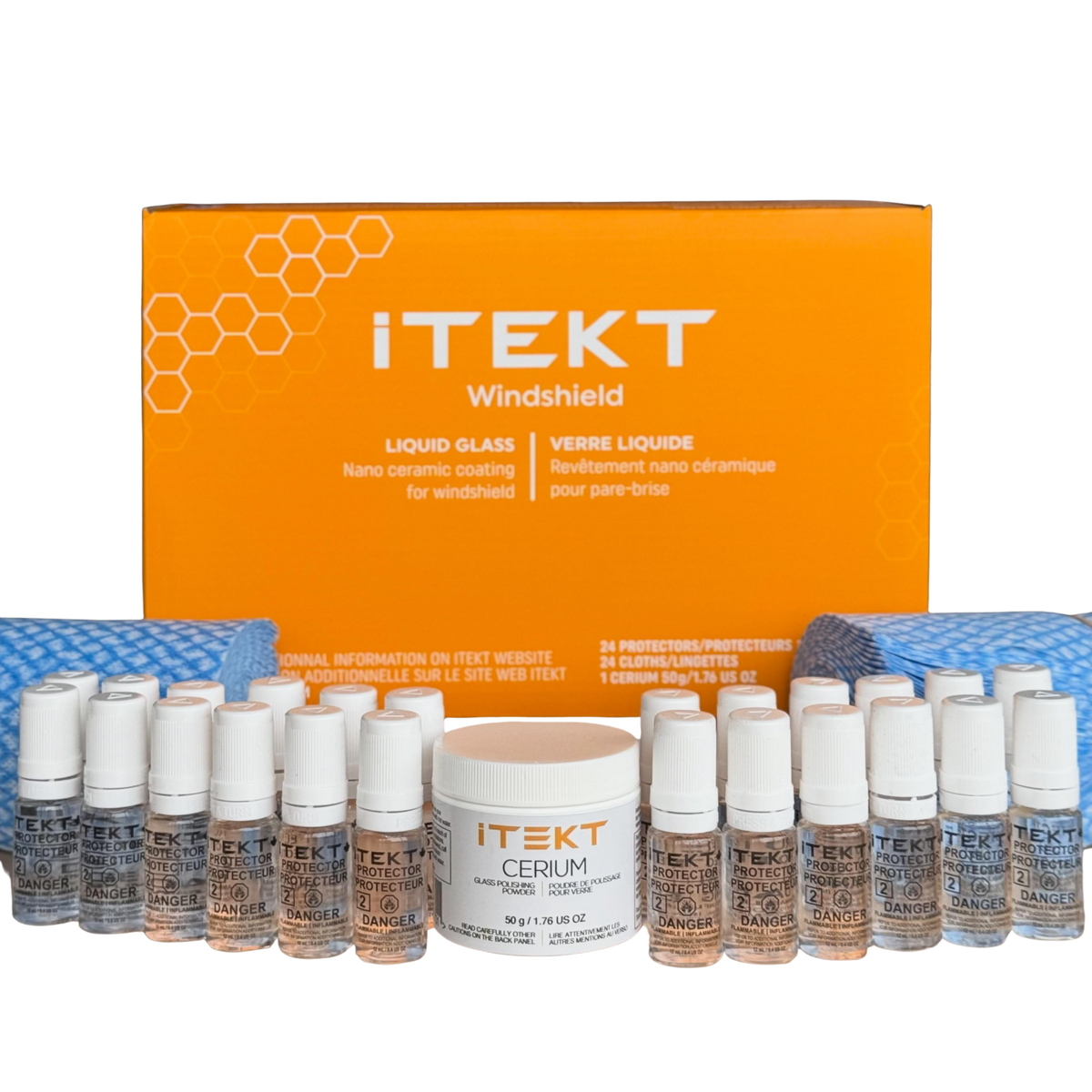 iTEKT Windshield Detailer Kit - Premium Hydrophobic Nanotechnology Coa ...